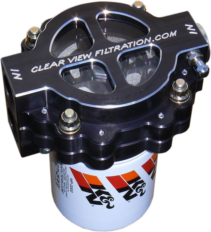 Carter Motorsports LLC. Clearview Billet See Through Oil Filter