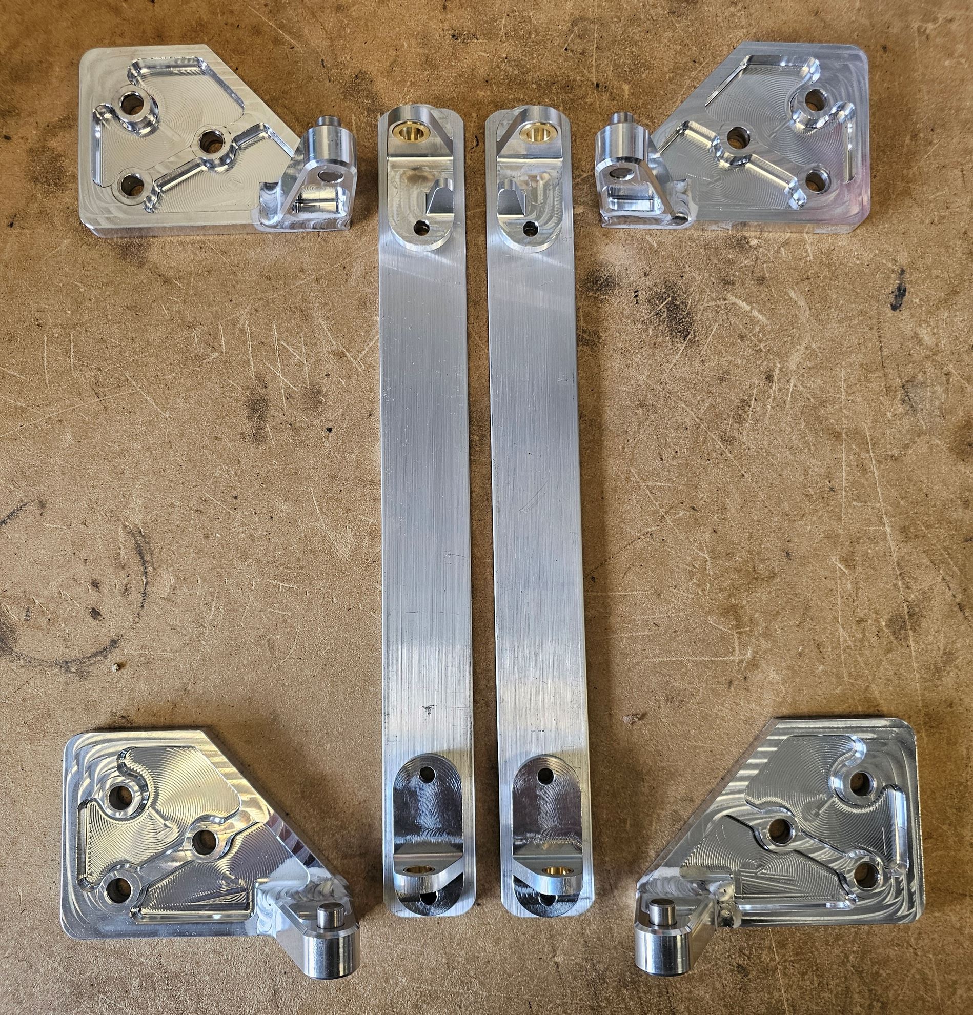 Carter Motorsports LLC. Foxbody Mustang Billet Lightweight Door Hinge Kit