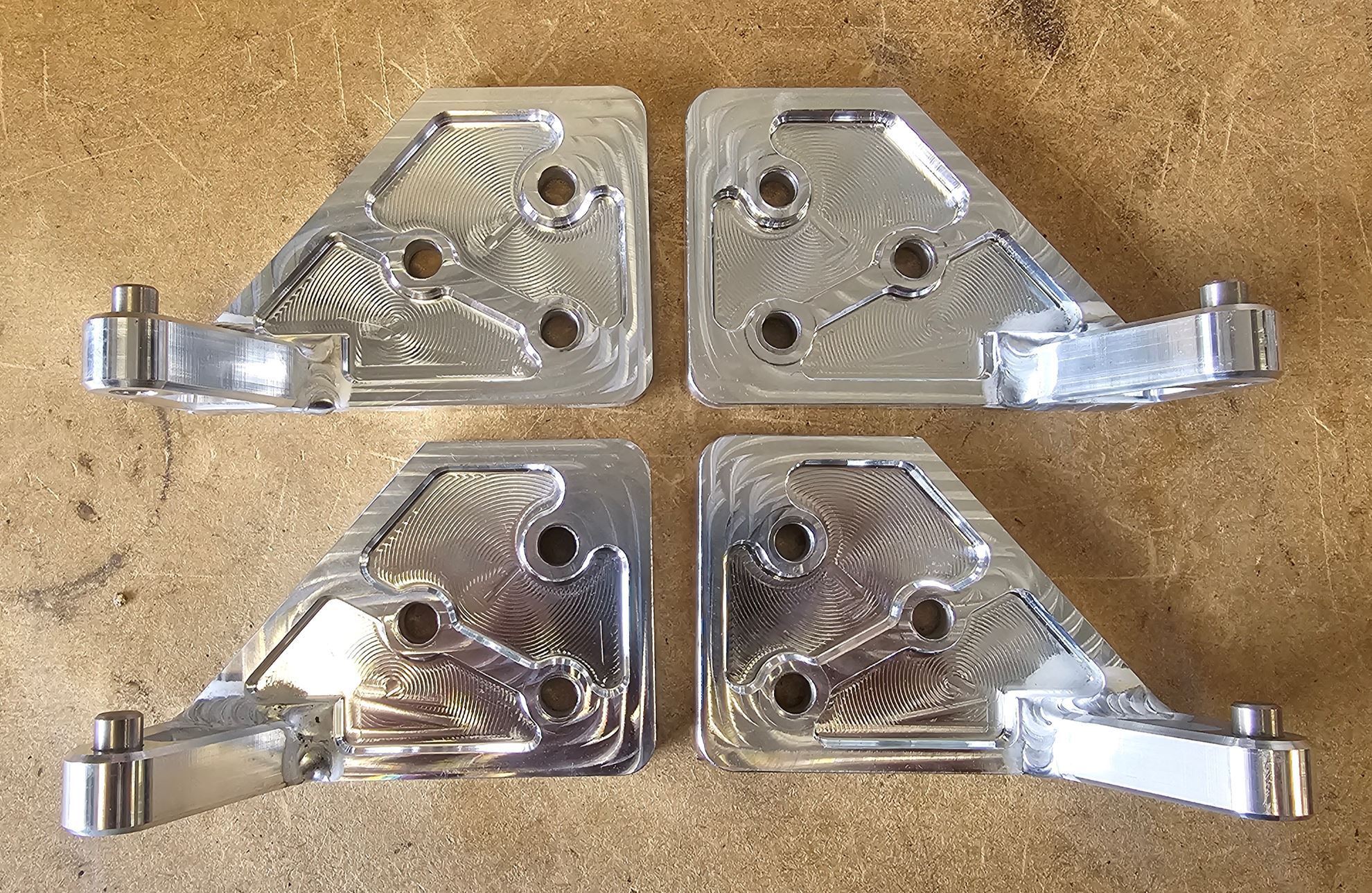 Carter Motorsports LLC. Foxbody Mustang Billet Lightweight Door Hinge Kit